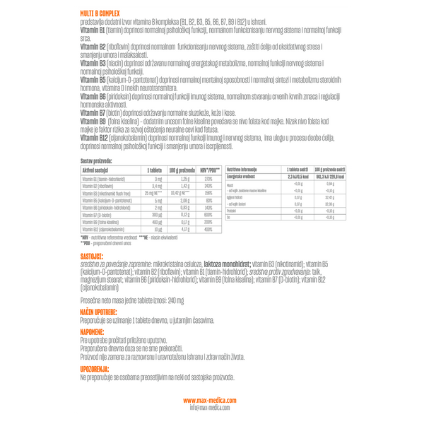 Multi B Complex – MaxMedica