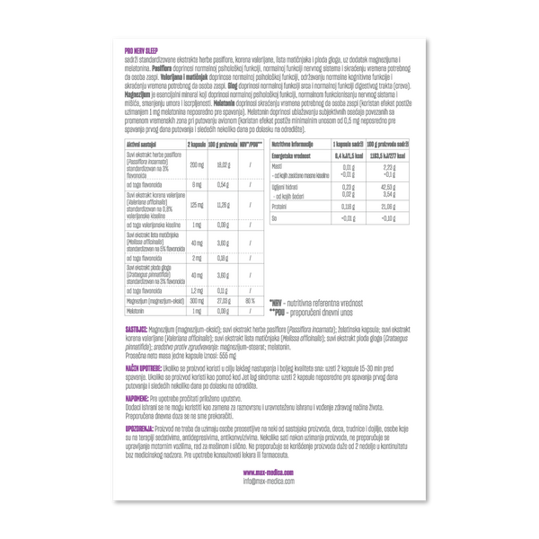 Pro Nerv Sleep - Max Medica – MaxMedica
